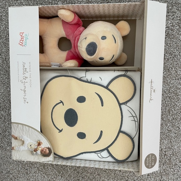 Disney | Matching Sets | Disney Baby Pooh Bear Sleeper And Rattle Set ...